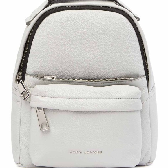 Marc Jacobs | Bags | Marc Jacobs Grey Mini Varsity Leather Backpack ...